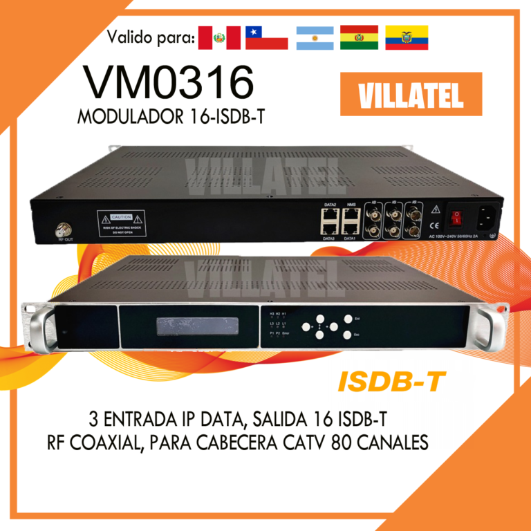 Modulador 16 ISDB-T – Tecnolibre