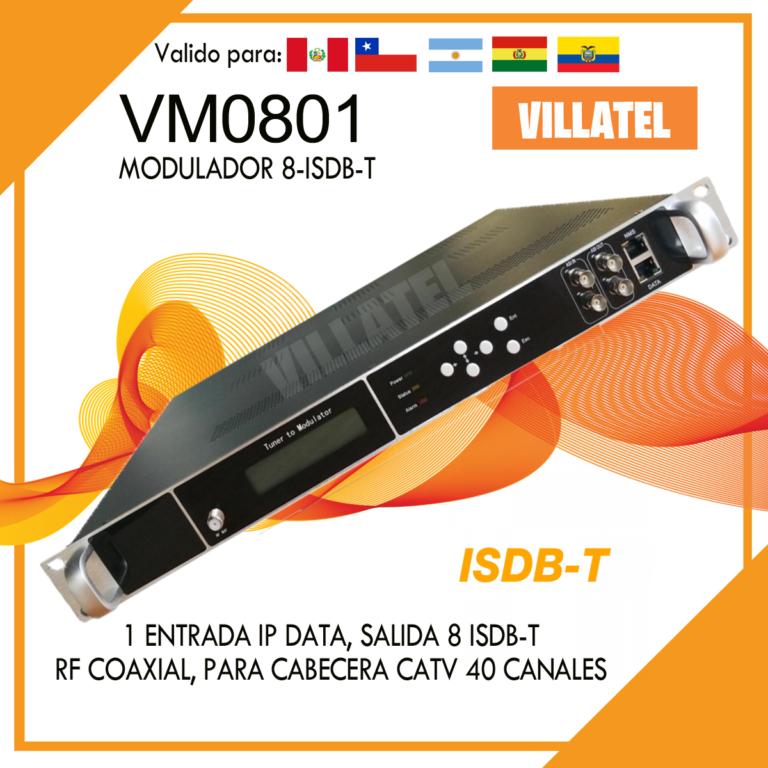 MODULADOR 8-ISDB-T VM0801 - Tecnolibre